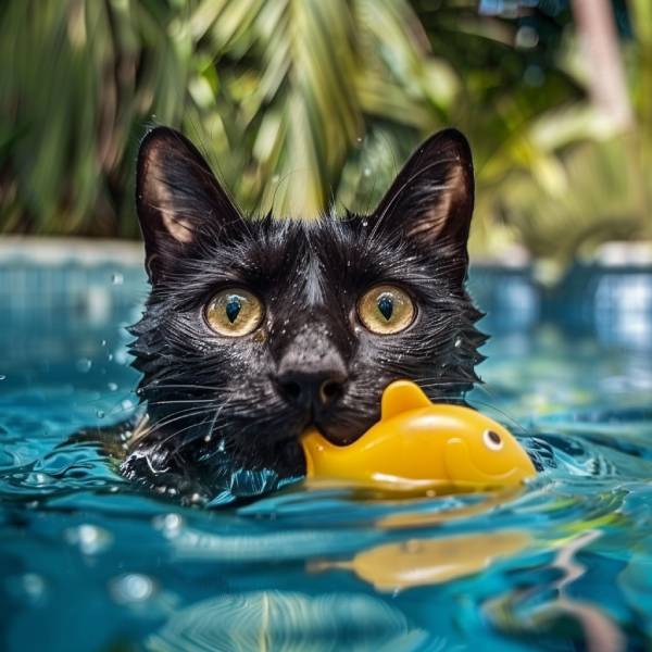 Tu gato se puede divertir con el agua - Veterinario de Gatos Querétaro