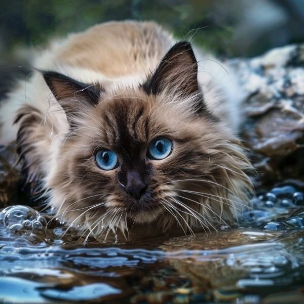 Tu gato se puede divertir con el agua - Veterinario de Gatos Querétaro